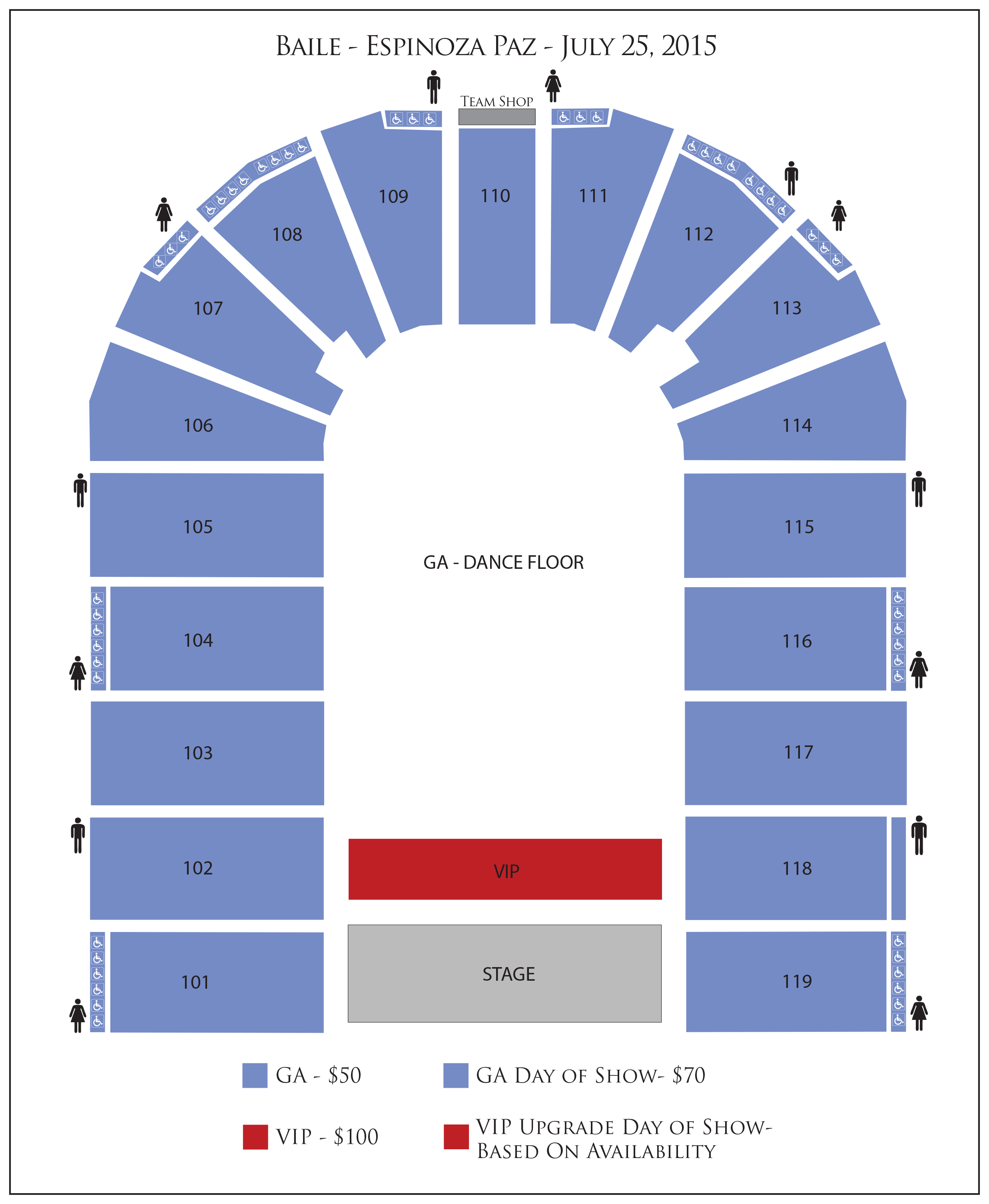 Orleans Showroom Seating Chart